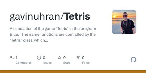 GitHub Gavinuhran Tetris A Simulation Of The Game Tetris In The Program BlueJ The Game