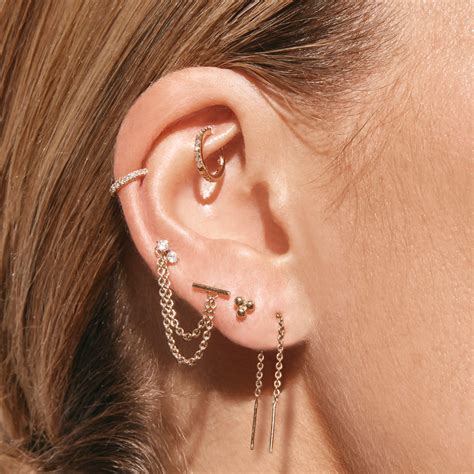 Earrings To Wear With A Double Ear Piercing