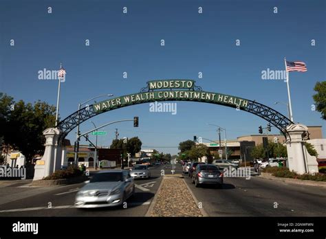 Modesto California Usa July 15 2021 Daytime View Of The Historic