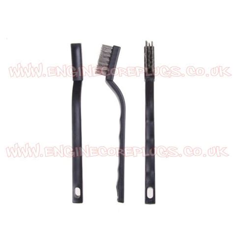 Small Wire Brushes 3 Pack Engine Core Plugs