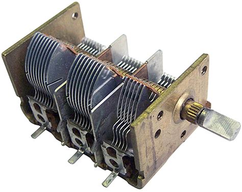 Air Variable Capacitors Shafted Triple Section Surplus Sales Of