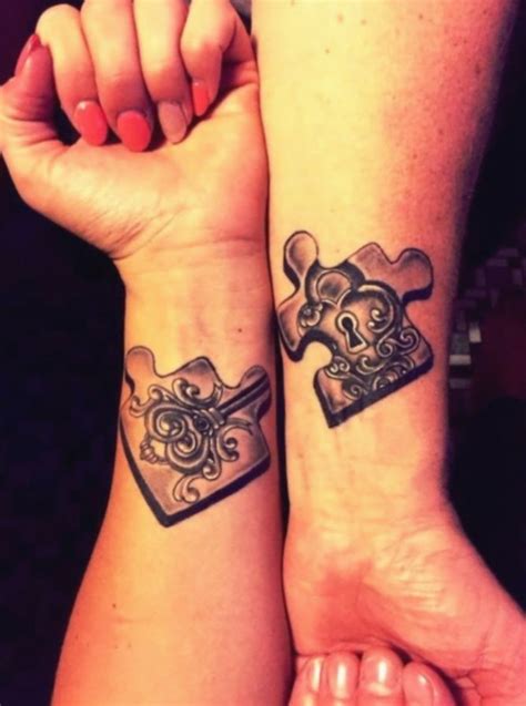 Puzzle Piece Tattoo Couples Forearm Tattoo Ideas