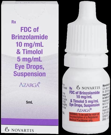 Azarga Brinzolamide Timolol Eye Drop Silk Pharmacy