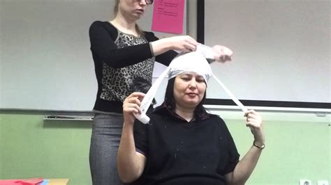 Как правильно бинтовать голову Youtube