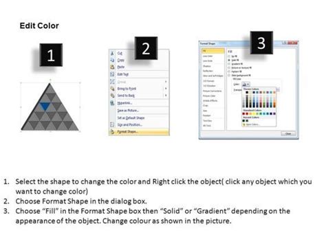 PowerPoint Theme Strategy Triangle Process Ppt Slide