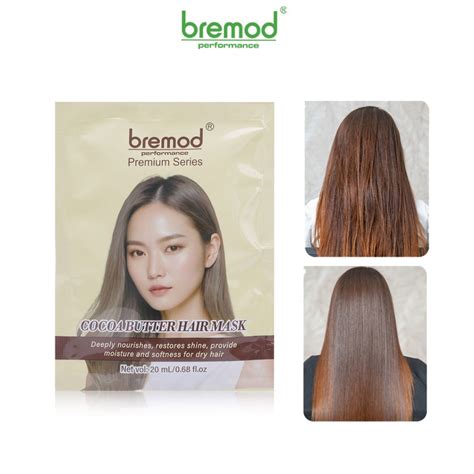 Bremod Coco Butter Hair Mask Conditioner Moisturizing Smooth Treatment Dry Frizzy Hair 20ml Br