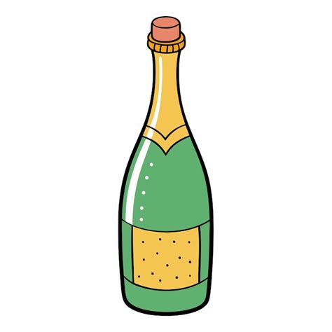 Clipart De Bouteille En Verre Illustration Vectorielle De Collection