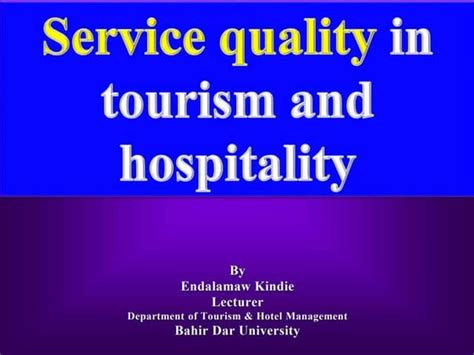 Quality Service Management In Tourism And Hospitality G 1pptx