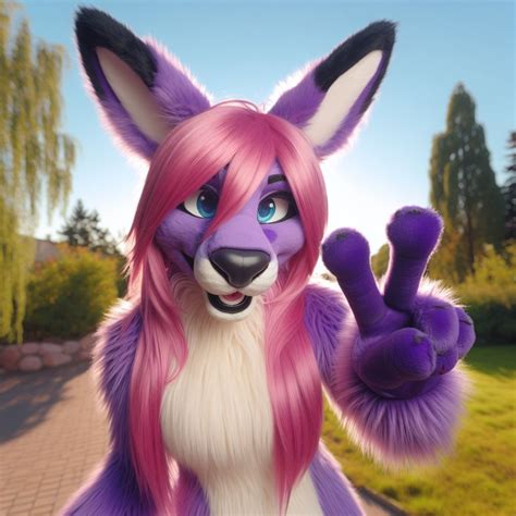 Purple Kangaroo In Spring By Alteregobro On Deviantart