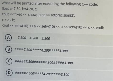 solved what will be printed after executing the following