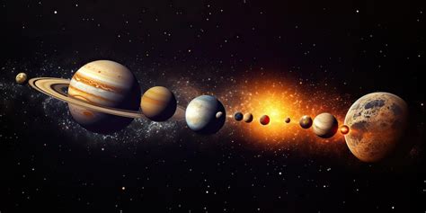 Premium Ai Image Ai Generated Ai Generative Solar System Universe Galaxy Space Planets Poster