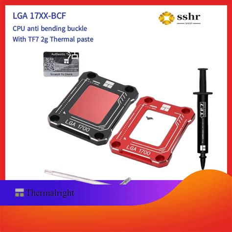 Thermalright Lga 17xx Bcf โค้งแก้ไข Fastener Cpu ติดตั้งคงที่สําหรับ Lga1700 แพลตฟอร์ม Tf7 ความ