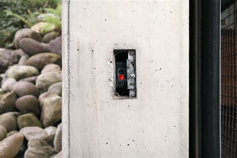 Garage Gate Sensor Inside Wall Stock Image Image Of Columbia