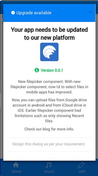 How To Notify Users About The Availability Of A New Update Wavemaker Docs