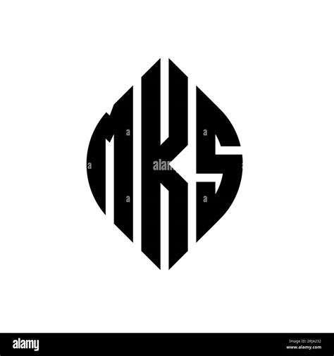 MKS Circle Letter Logo Design With Circle And Ellipse Shape MKS Ellipse Letters With
