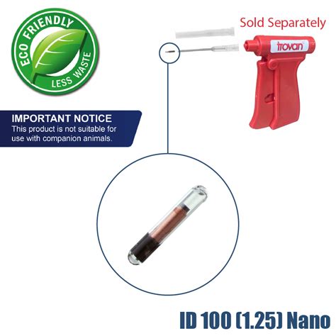 Trovan Id100 125 Fdx A Nanotransponder Sterile 10 Pack Microchips
