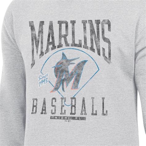 Mlb Miami Marlins Mens Ash Crewneck Sweatshirt Xxl 1 Ct Shipt