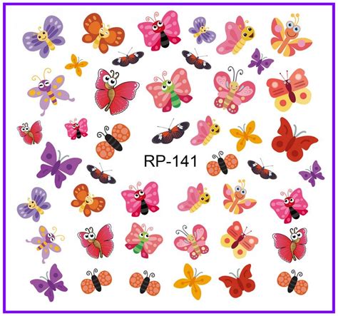 Uprettego Nail Art Beauty Nail Sticker Water Decal Grandado