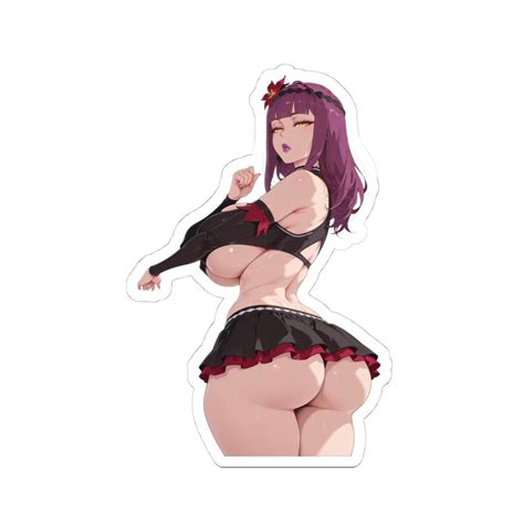 Booty Waifu Lewd Anime Girl Sticker Glossy Vinyl Decorative Art