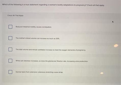 Solved Which Of The Following Is A True Statement Regarding