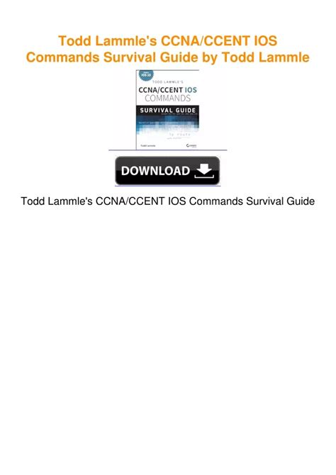 PPT Todd Lammle S CCNA CCENT IOS Commands Survival Guide By Todd Lammle PowerPoint