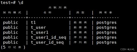 Postgresql常用管理命令postgresql命令 Csdn博客