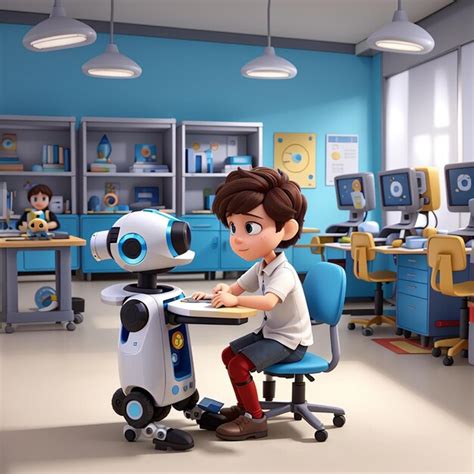 Premium Photo Robotic Language Lab