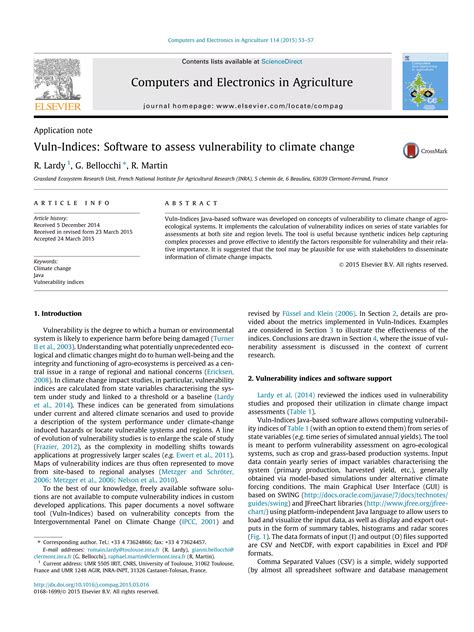 Vulnerability Indices Software Pdf