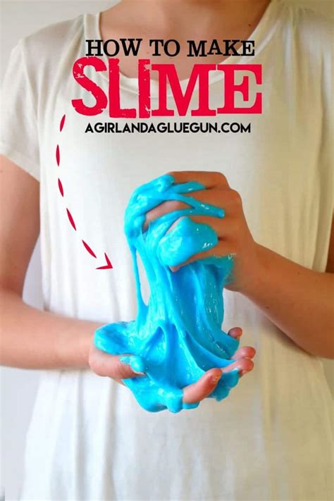 How To Make Slime A Girl And A Glue Gun