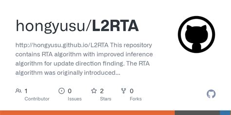 Github Hongyusul2rta L2rta This