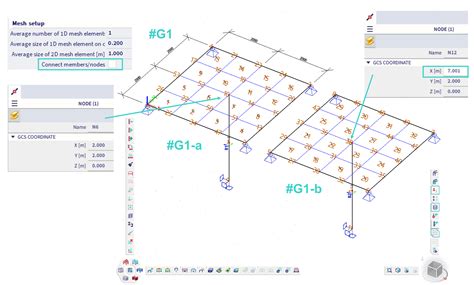 fem connecting of nodes