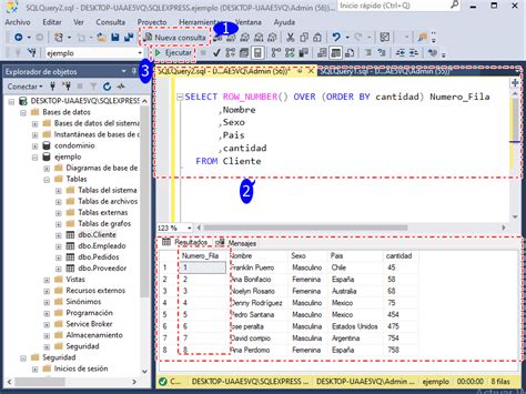 sql server row number número de fila sqlserverdb