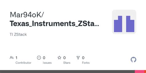 GitHub Mar OK Texas Instruments ZStack TI ZStack