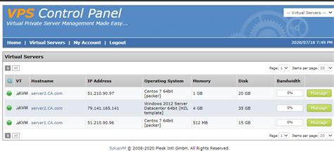 How To Manage The Vps Server From The Vps Control Panel Bluevps