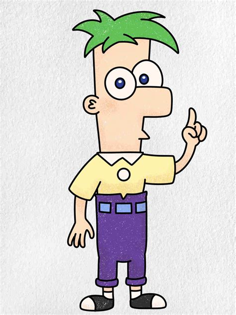 How To Draw Ferb Fletcher Helloartsy