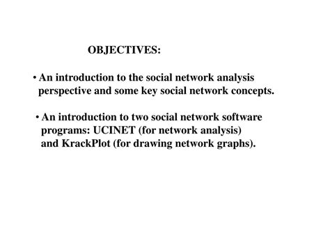 PPT An Introduction To Social Network Analysis PowerPoint Presentation ID