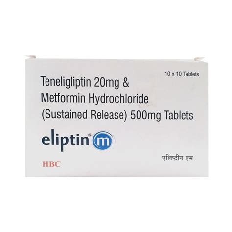 Buy Eliptin M 500mg20mg Tablet 10s At 51 Savings