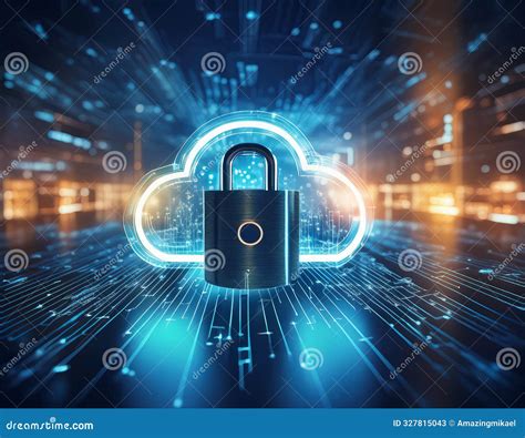 Digital Clock Cloud Computing With Secure Data Transfer Cybersecurity And Advanced Network