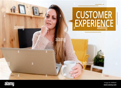 Conceptual Caption Customer Experience Business Approach Product Of Interaction Between