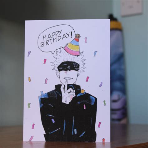 Jujutsu Kaisen Birthday Card Etsy Uk