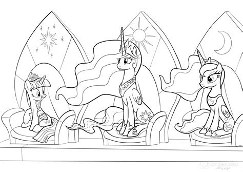 Princess Luna And Celestia Coloring Page 2025