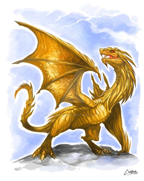 Golden Wyvern 2022 By Clemper On Deviantart