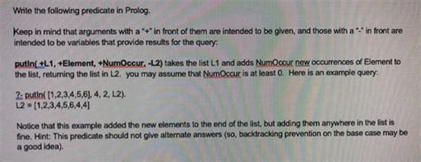 solved write the following predicate in prolog keep in mind