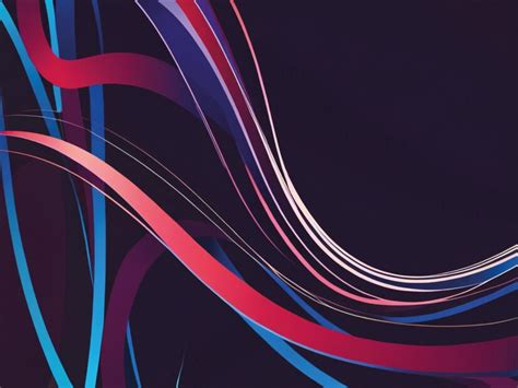 Abstract Line Background Template Dynamic Curves Lines Premium Ai Generated Image