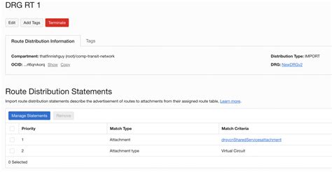 Oci Dynamic Routing Gateway Attachments Part 2 Dynamic Route Import Distributions That