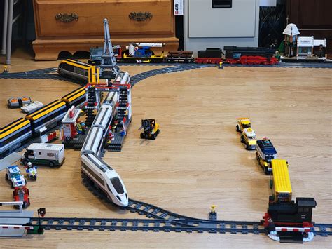I Set Up A Train Layout For My Son In My Office Rlego