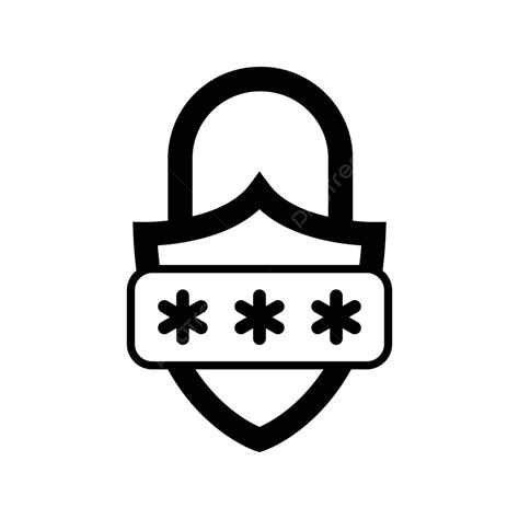 Icon Of A Security Shield With A Lock Symbol Representing The