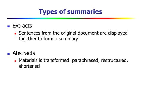 Ppt Text Summarization Powerpoint Presentation Free Download Id
