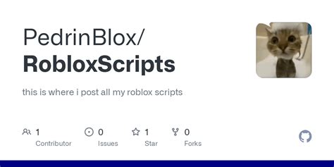 github pedrinblox robloxscripts this is where i post all my roblox scripts