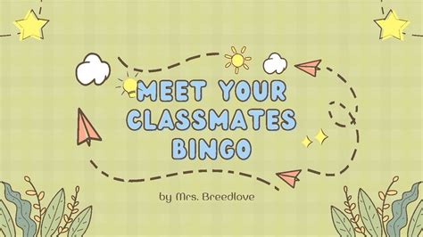 Meet Your Classmates Bingo Cards By Jelena Breedlove Tpt